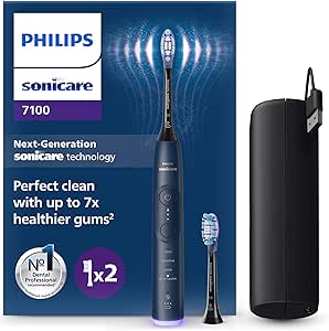 Philips Sonicare 7100 Electric Toothbrush, Sonic Toothbrush with App, 4 Brushing Modes and 3 ...