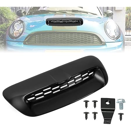 Amazon.com: ATEX Painted Glossy Black Hood Scoop Tuning Vent for Mini ...