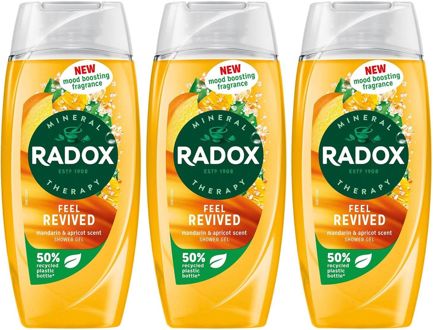 Radox Mineral Therapy Feel Revived Shower Gel with Mandarin & Apricot ...