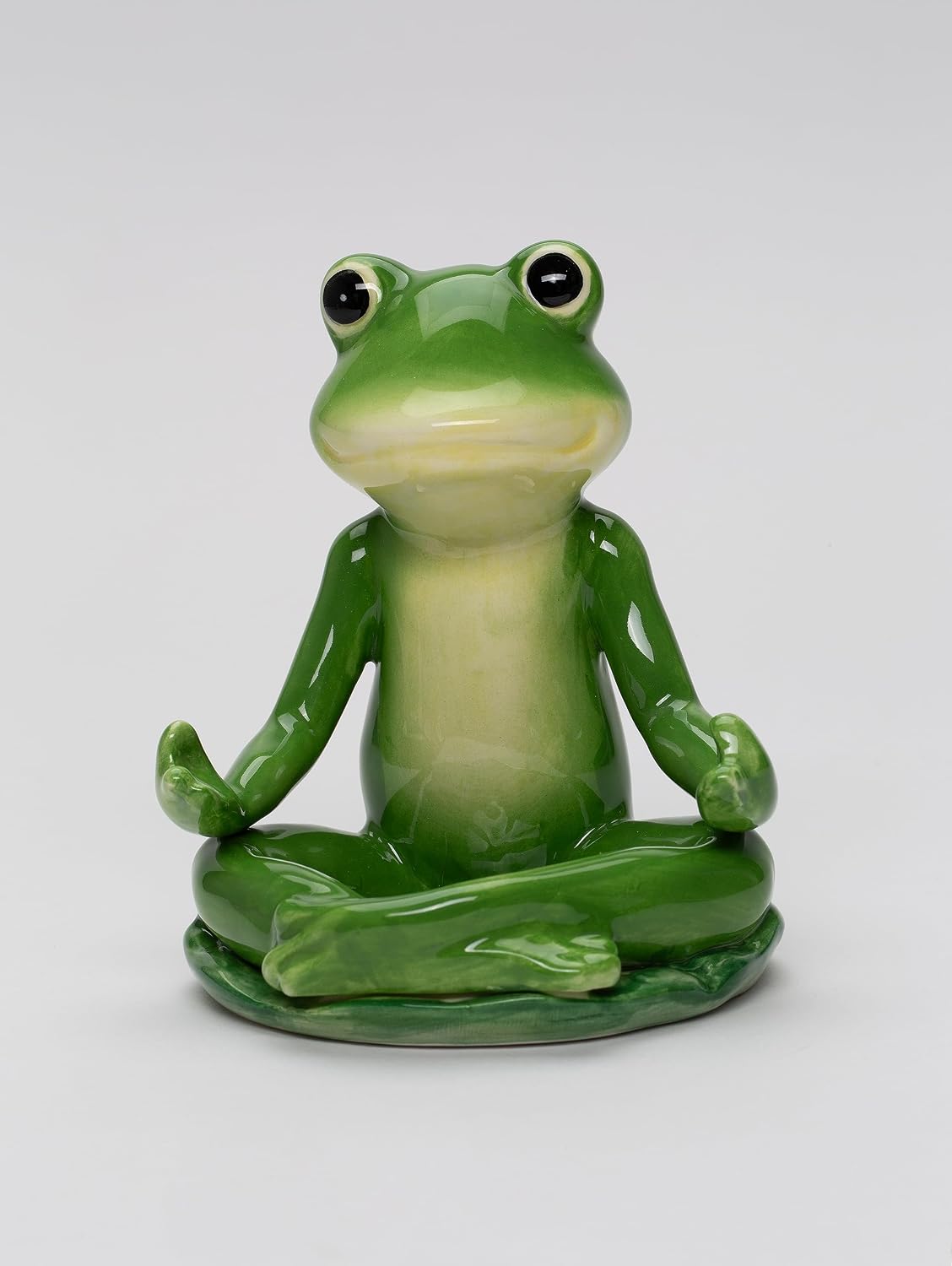 Amazon.com: Fine Ceramic Meditating Frog Tea Light Candle Holder ...