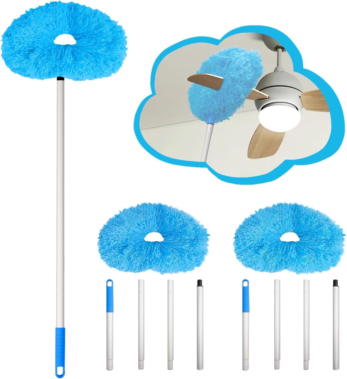 Amazon.com: CONEHOY 2 Pcs Ceiling Fan Cleaner Duster Tool Removable ...