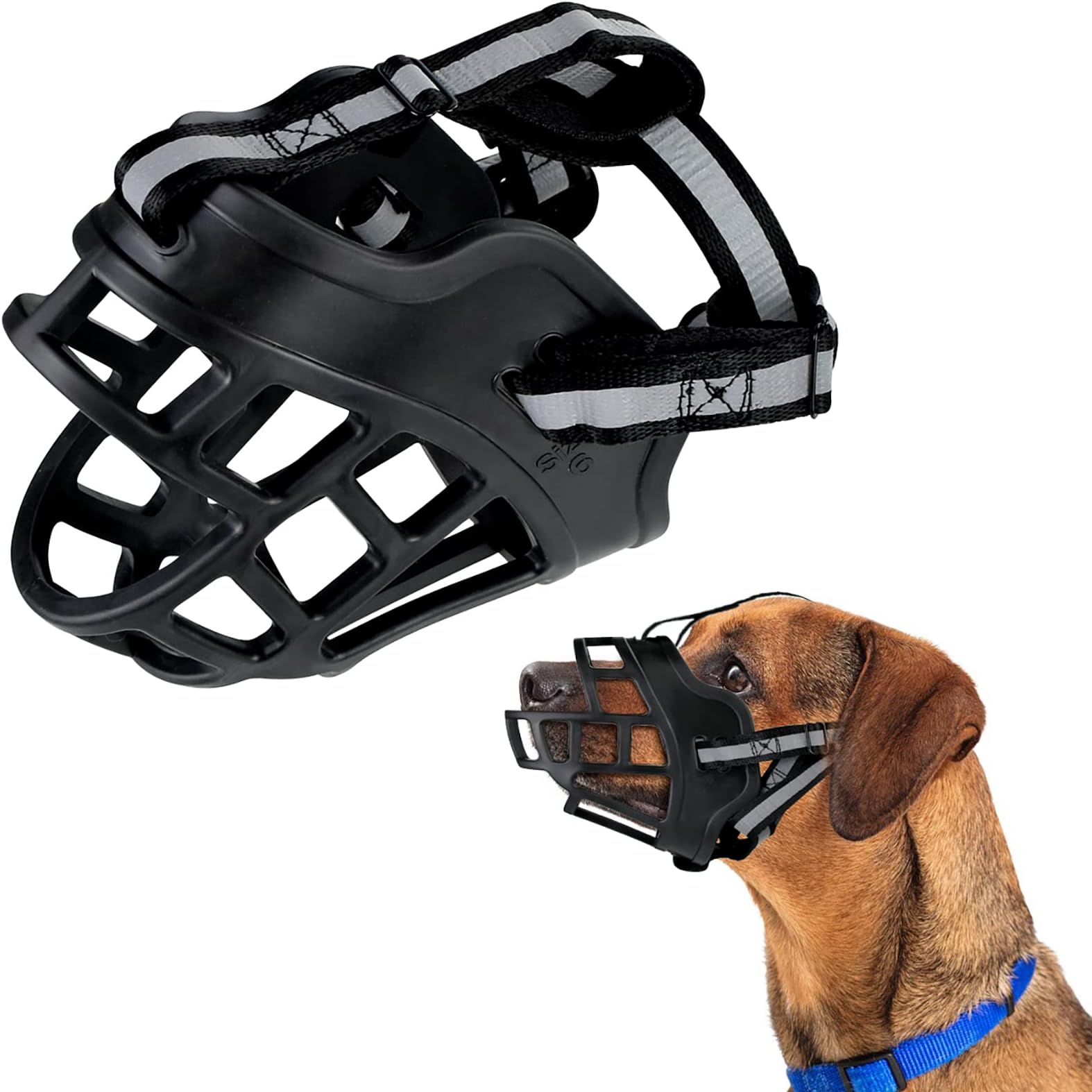 Bozal para Perro, Ajustable y CóModo Bozal de Silicona Suave para ...