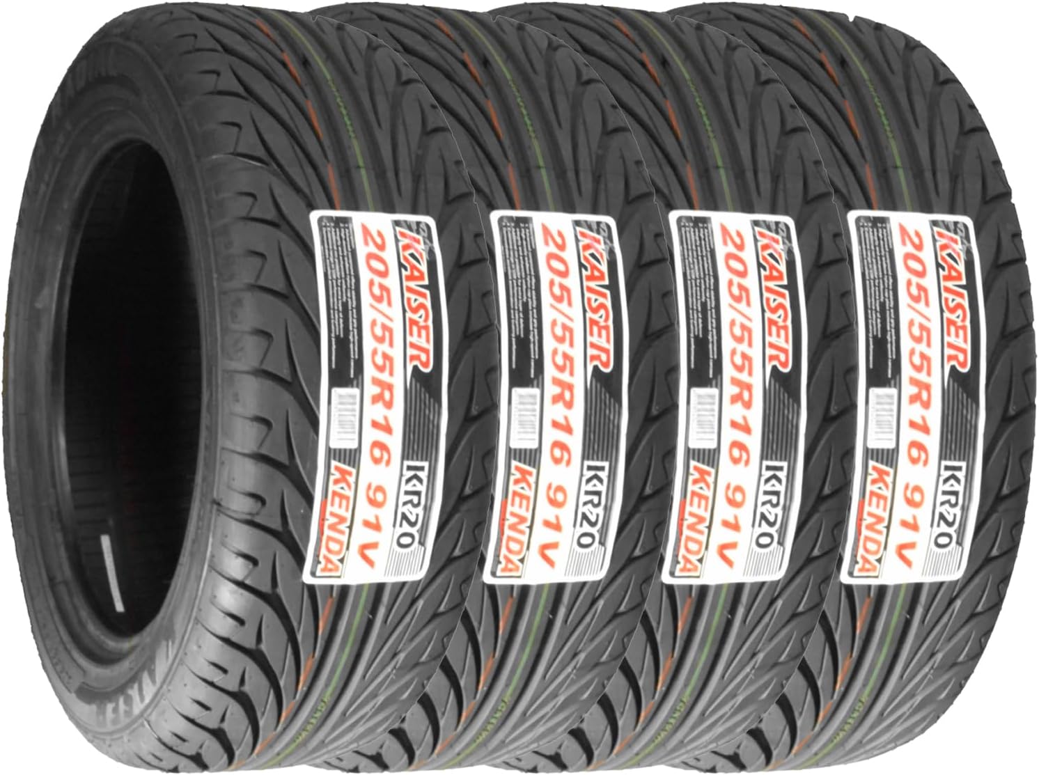 Amazon.co.jp: ケンダ(KENDA) サマータイヤ KAISER KR20 205/55R16 91V 4本セット : 車＆バイク