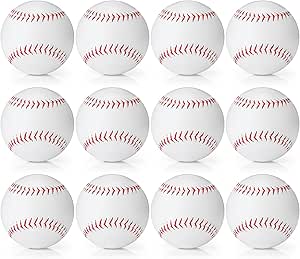 Amazon.com : 12 Pack Sports Practice Softballs, Official Size and ...
