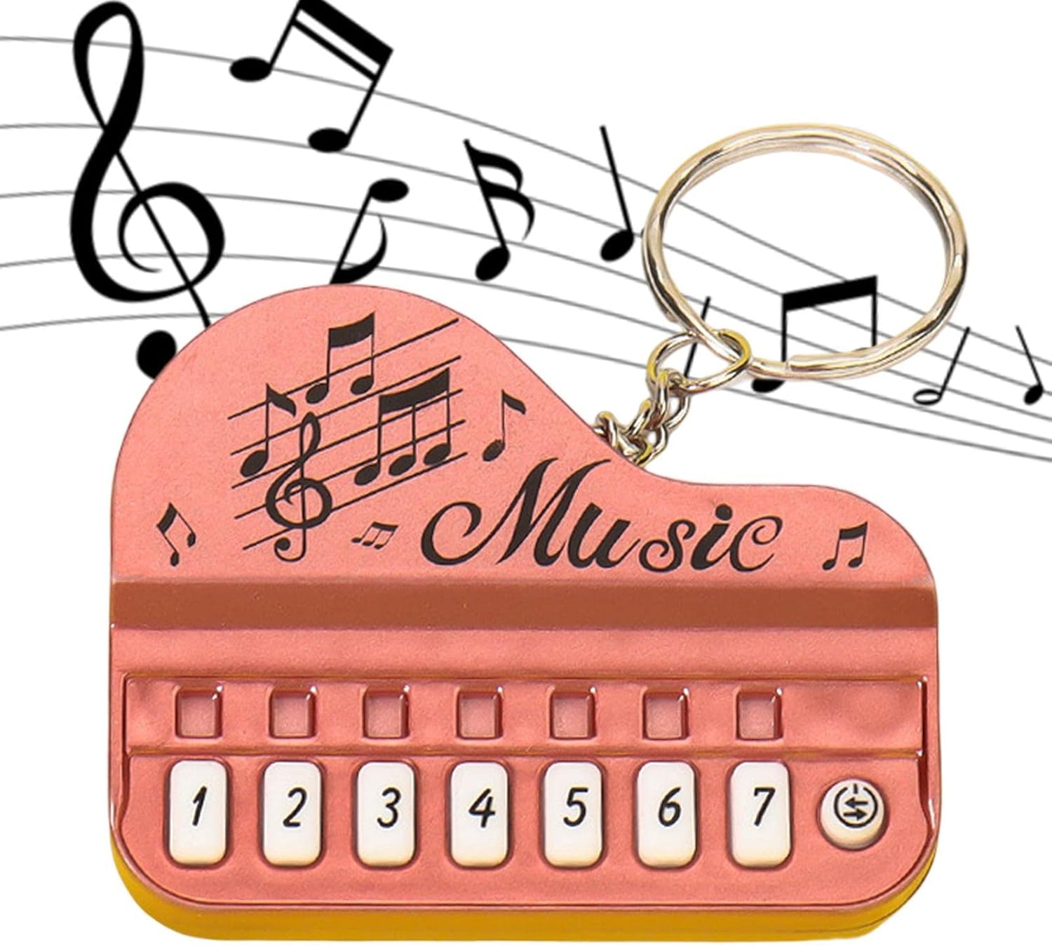 Piano Toy Keychain - Creative Piano Keychain with Lights and Sounds ...