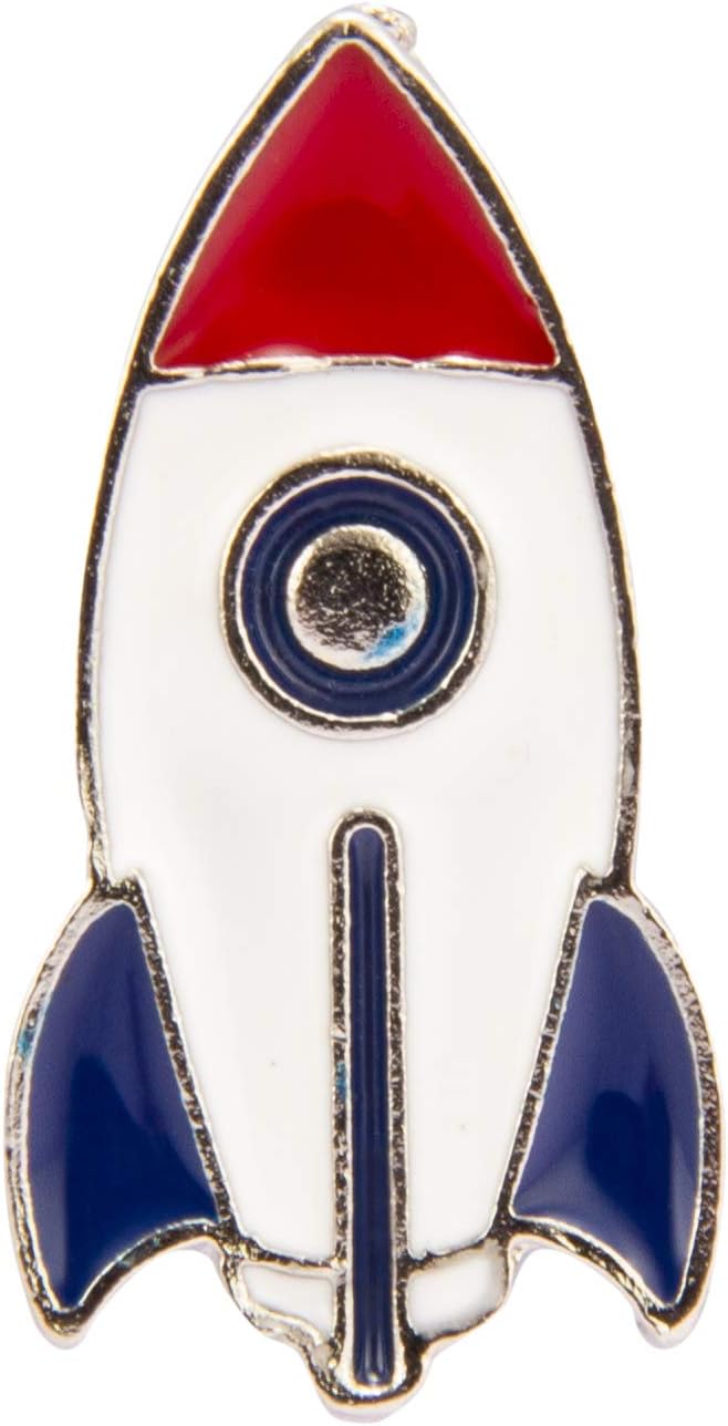 Amazon.com: A N KINGPiiN Retro Space Rocket Ship Lapel Pin Badge Gift ...