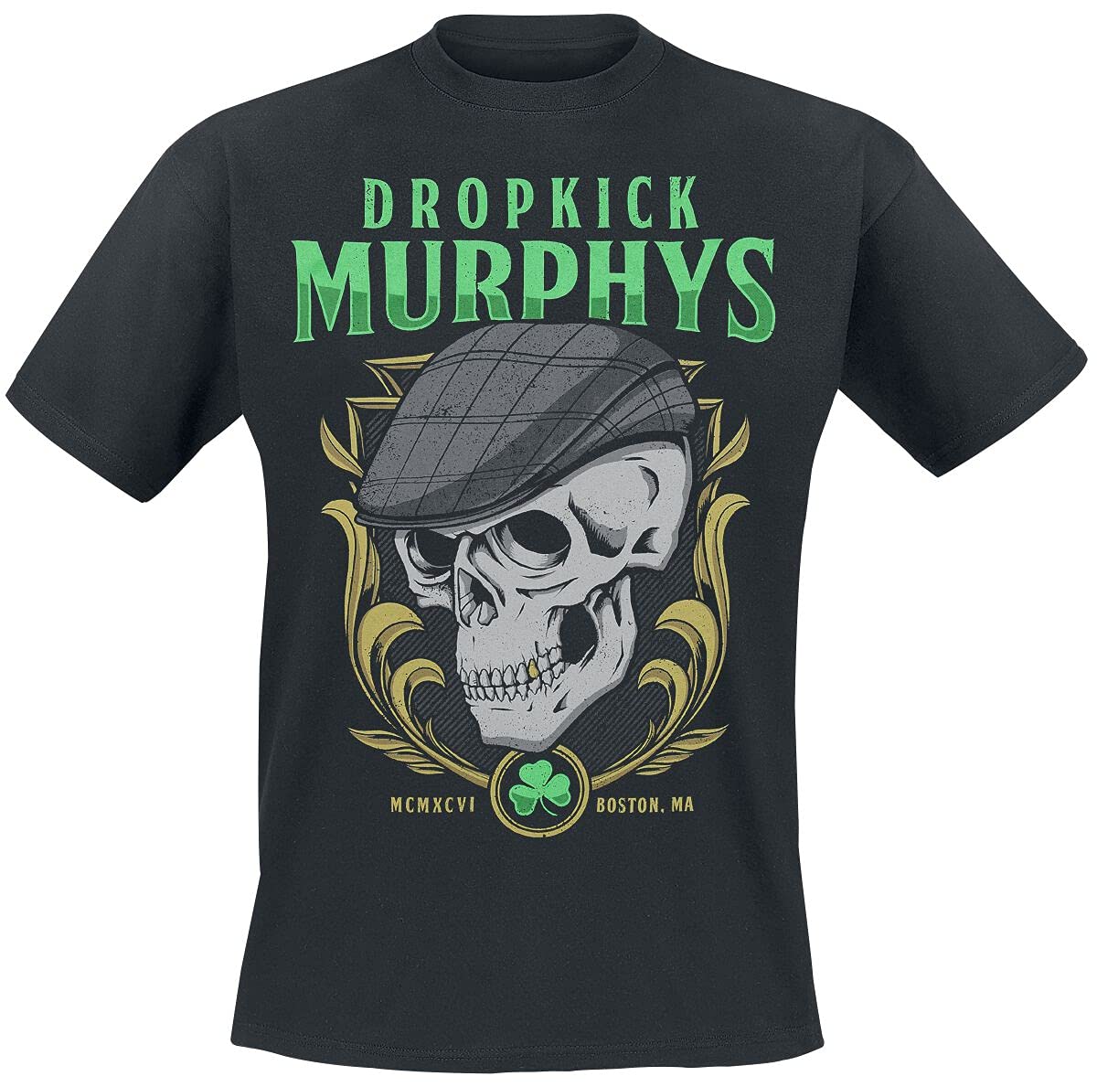 Dropkick Murphys Skelly Skull Männer T-Shirt schwarz Band-Merch, Bands ...