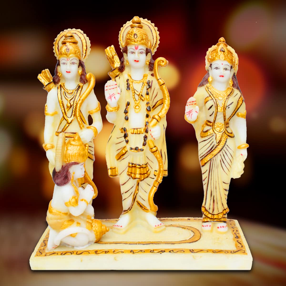 Buy KD HUB Ram Darbar Murti Lord Ram Sita Laxman And Hanuman Idol buy-kd-hub-ram-darbar-murti-lord-ram-sita-laxman-and-hanuman-idol
