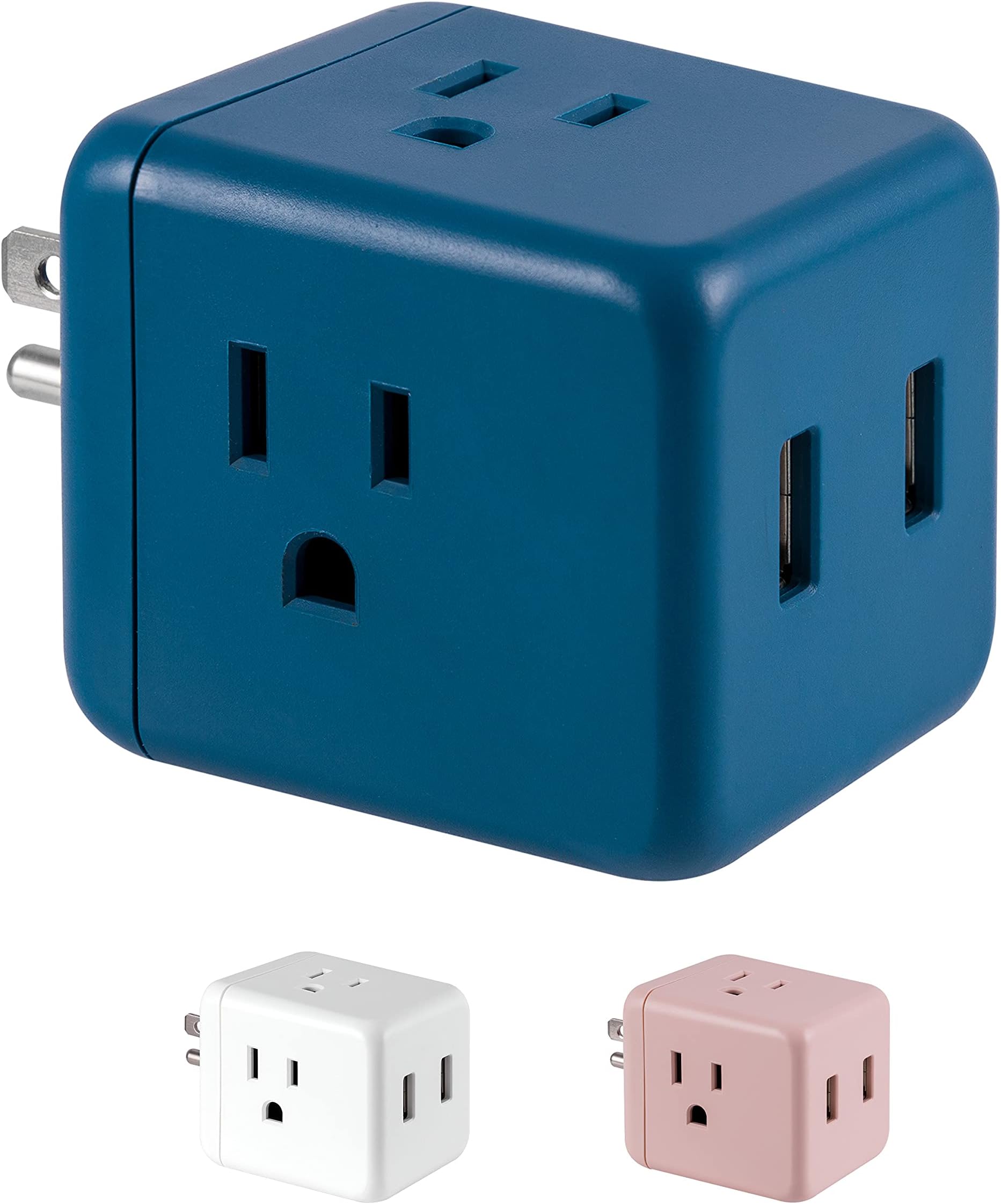 GE 3-Outlet Extender, Grounded Wall Tap, Adapter Spaced, 3-Prong ...