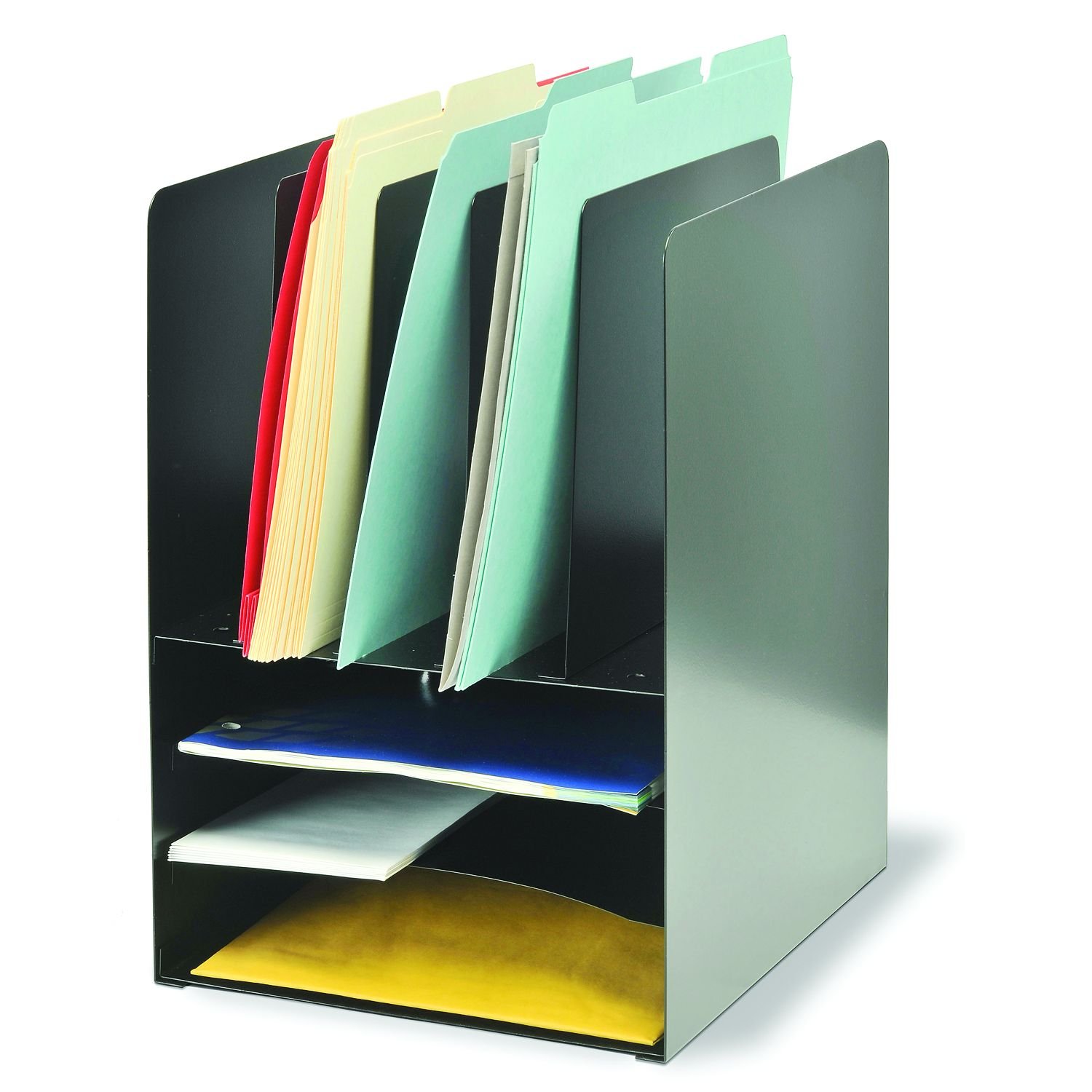 Snapklik.com : STEELMASTER File Organizer For Desk8 SectionsBlack ...