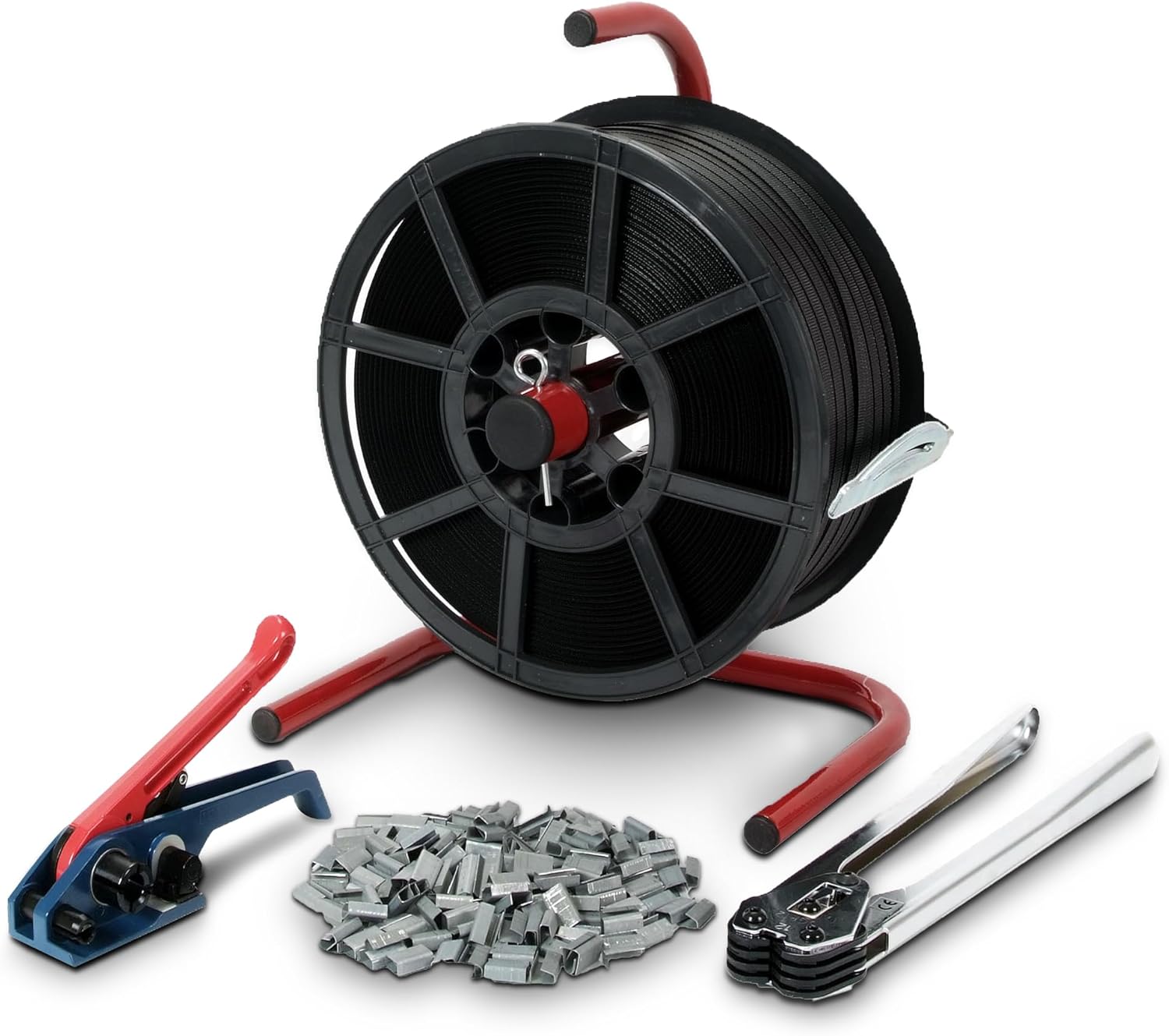 Hand Pallet Strapping Banding Kit with Tensioner, Sealer, and Static ...