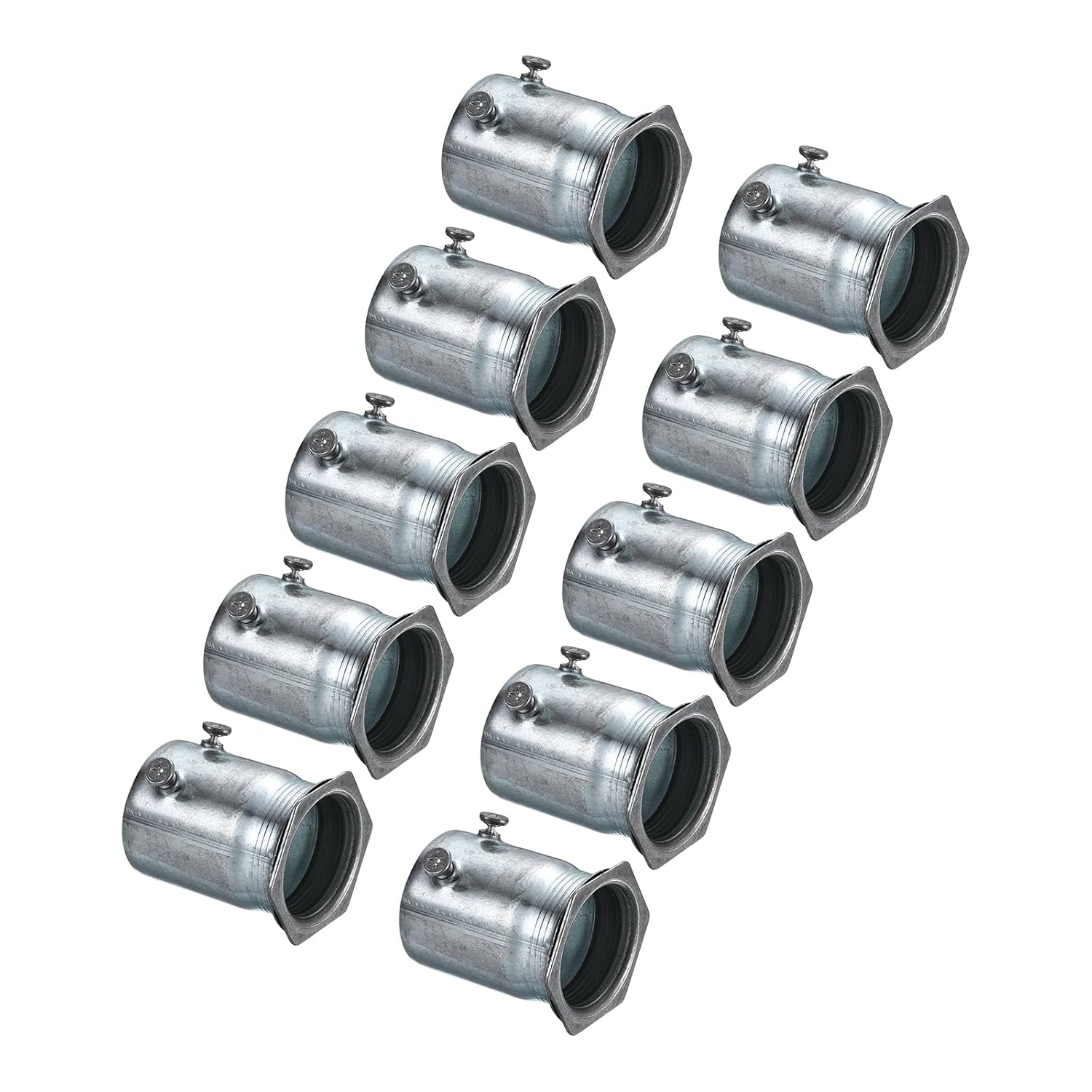 uxcell EMT Coupling, 32mm(1 1/4 inch) EMT Set Screw Coupling Conduit ...