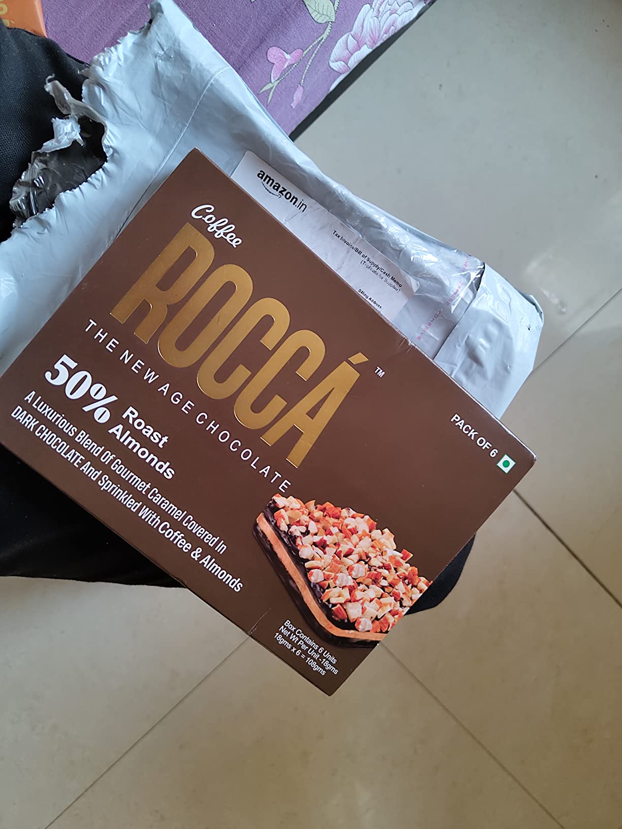 Rocca Chocolates | Coffee Brittle Pack of 6 | Gourmet Dark Chocolate ...