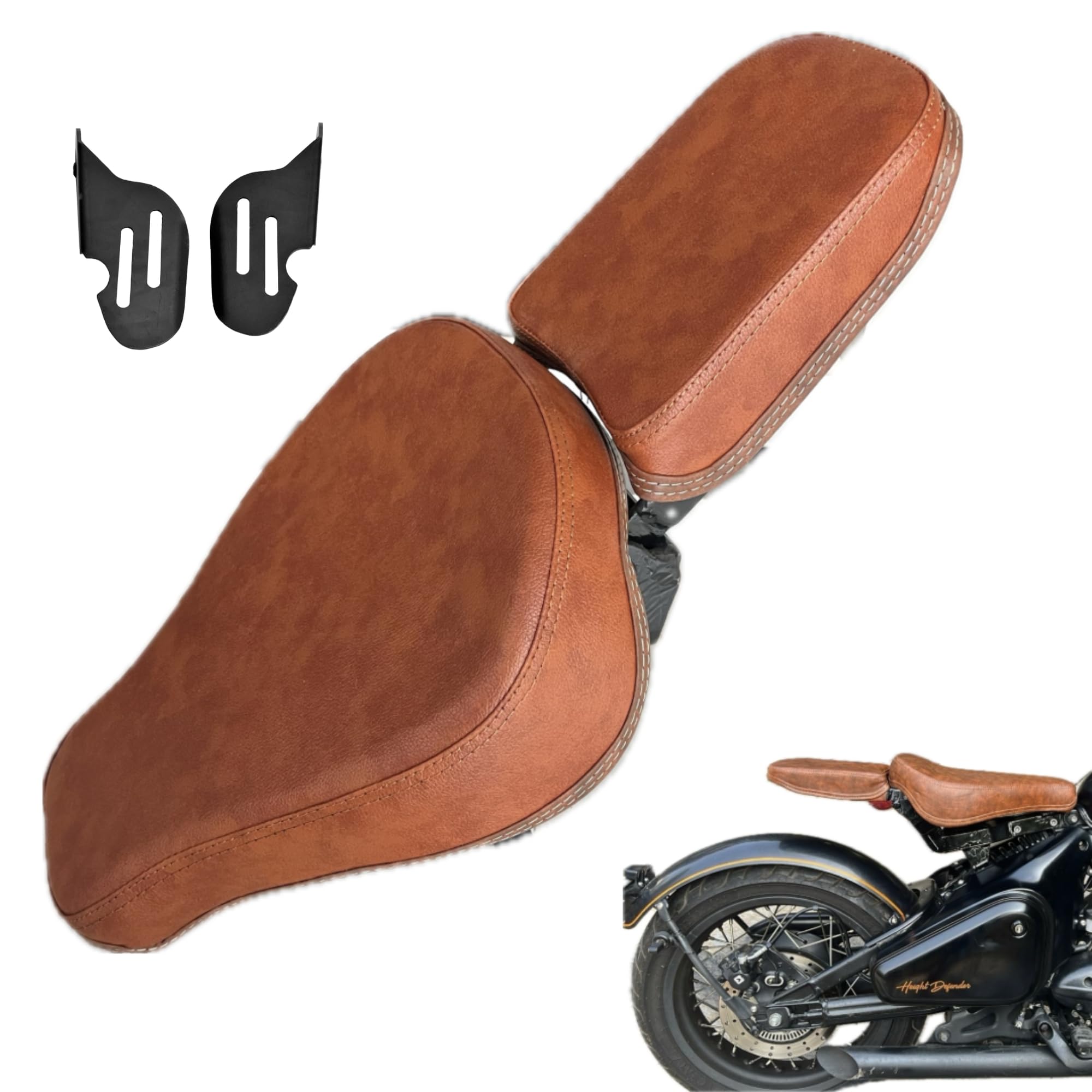 Foldable Seat for Jawa Perak | Jawa Bobber 42 with Wide Pillion ...