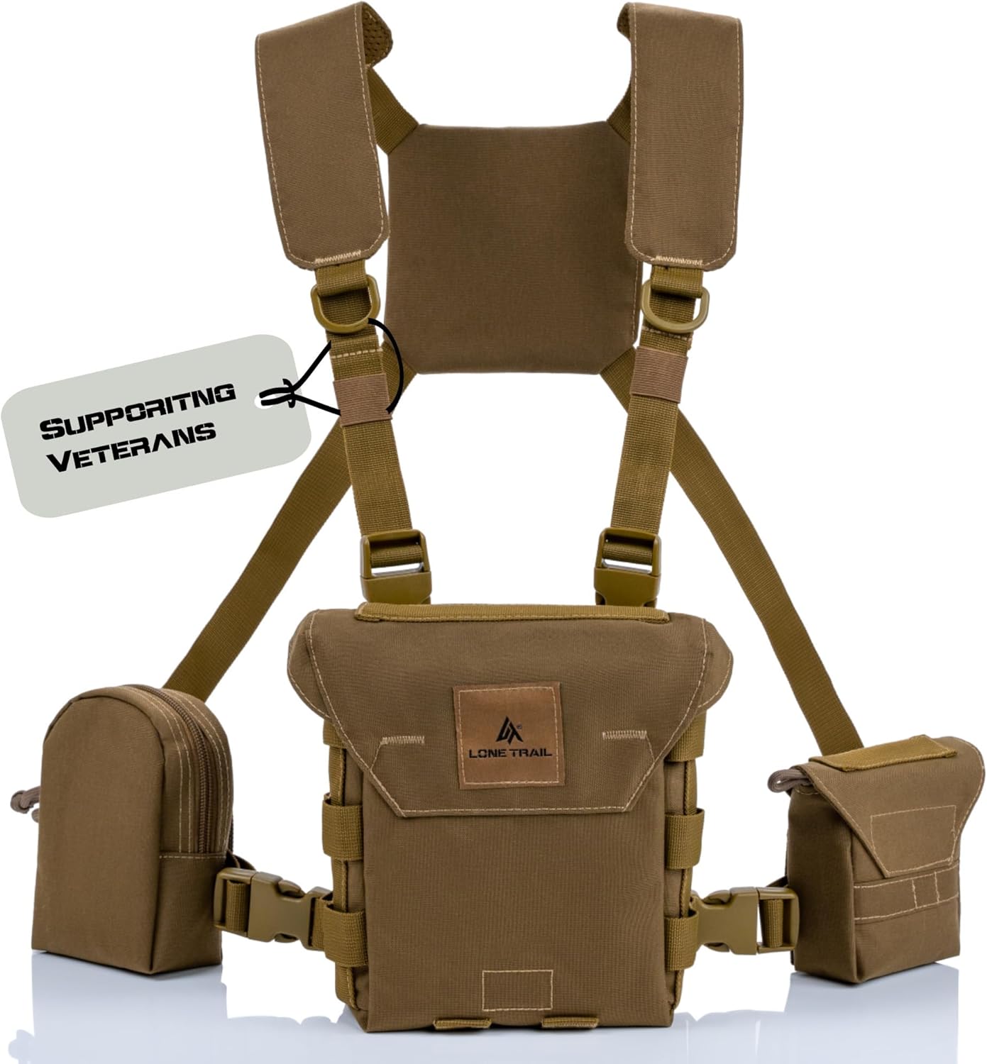 Amazon.com : Lone Trail binocular harness chest pack bino harness With ...