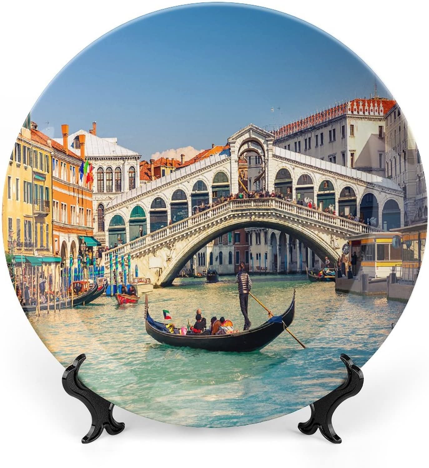Amazon.com | 10 Inch Decorative Plate, Venice Dinner Plate, Cityscape ...