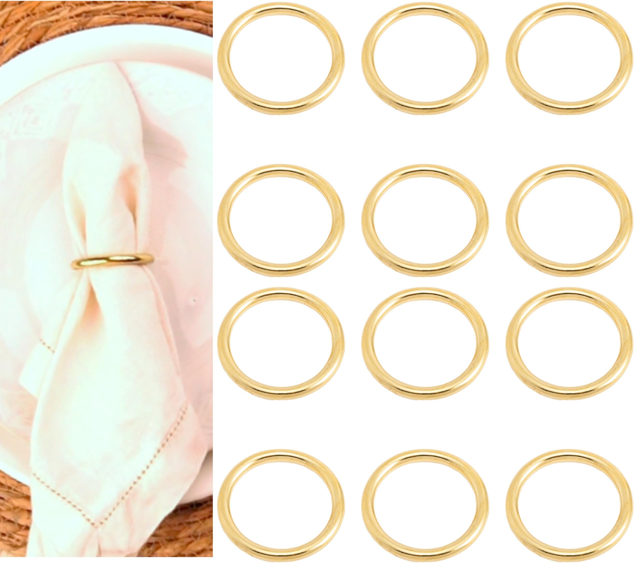 Amazon.com: 48 Napkin Rings - Clear 1.75" Outside Diameter : Home & Kitchen