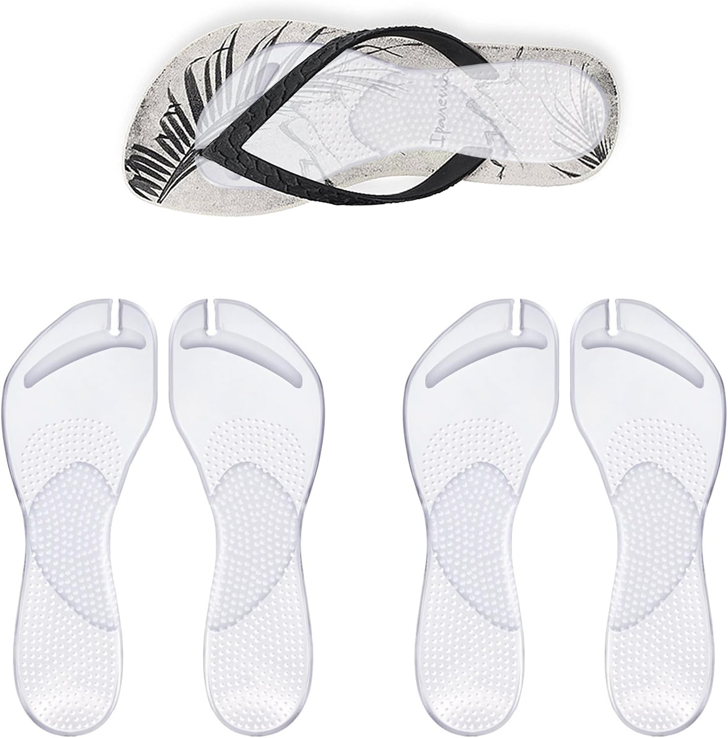 Amazon.com: Keroius 2 Pairs Arch Support Cushion Insoles Gel Adhesive ...