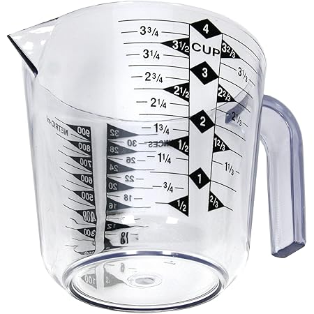 Amazon.com: Chef Craft Select Plastic Measuring Cup, 1 Cup Capacity ...