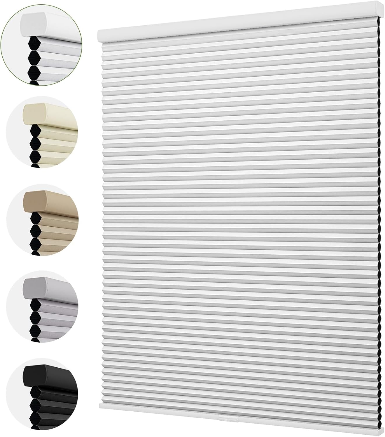 Amazon.com: MiLin Cordless Cellular Shades 1.5 Inches Cell Cellular ...