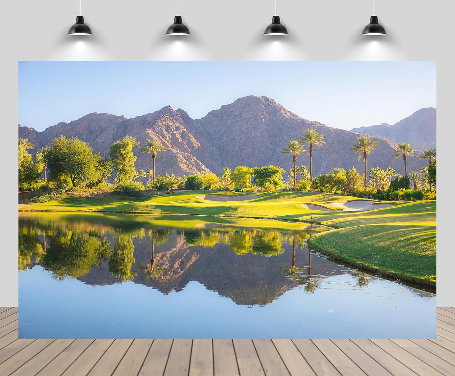 Amazon.com : chnywork 20x10ft Golf Courses Backdrop California Desert ...