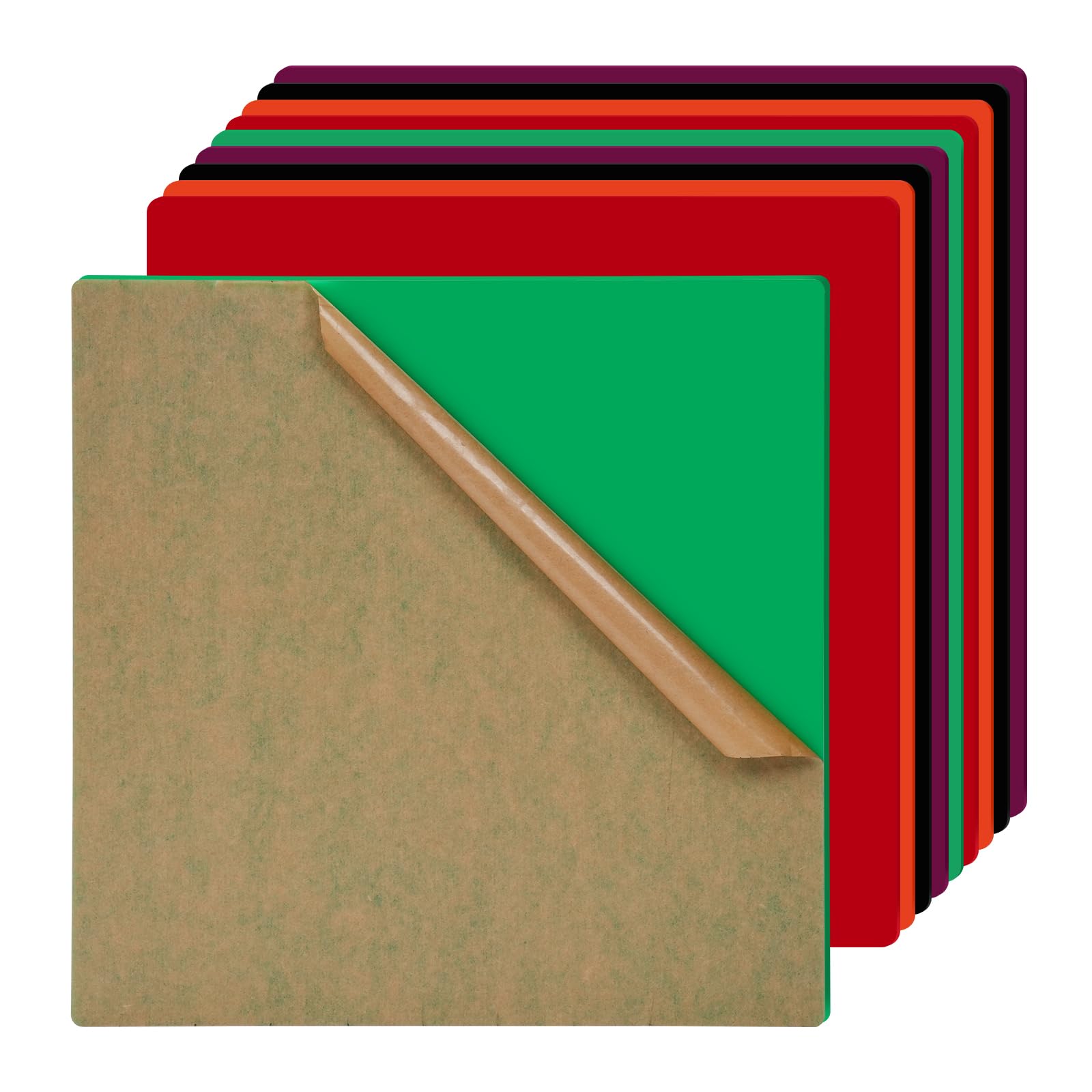 Amazon.com: 10pcs & 5 Colors Opaque Glossy Acrylic Sheet, 12" x 12 ...