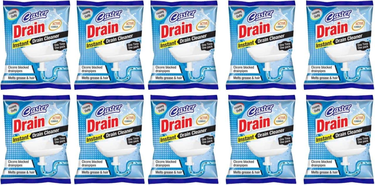 Caster Instant Drainage Block Remover Drain Cleaner Drainer Powder ...