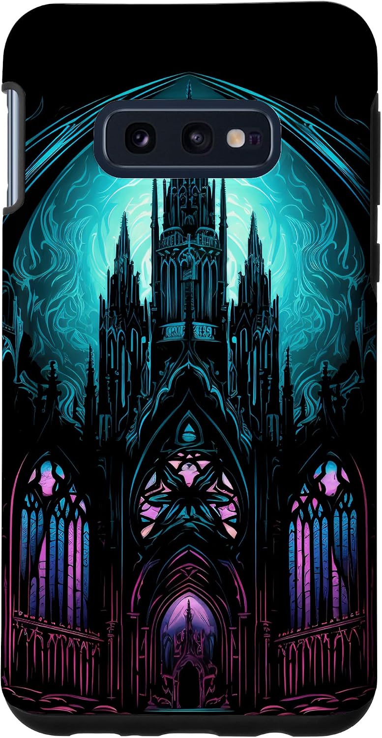 Amazon.com: Galaxy S10e Dark Antique Cathedral Gothic Architecture ...