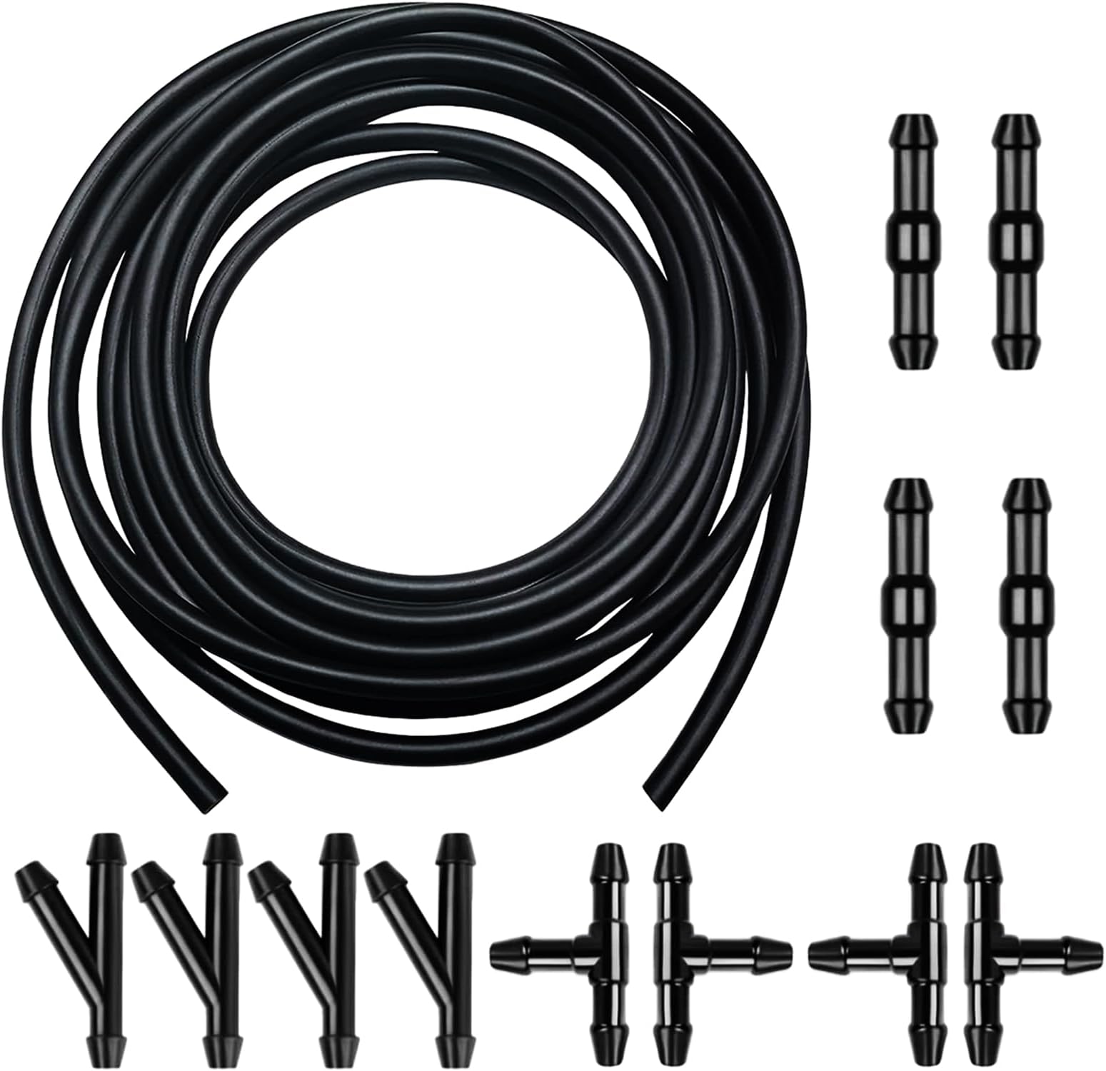 Amazon.com: 13 Pcs Car Windshield Washer Hose 4M Washer Fluid Hose with ...