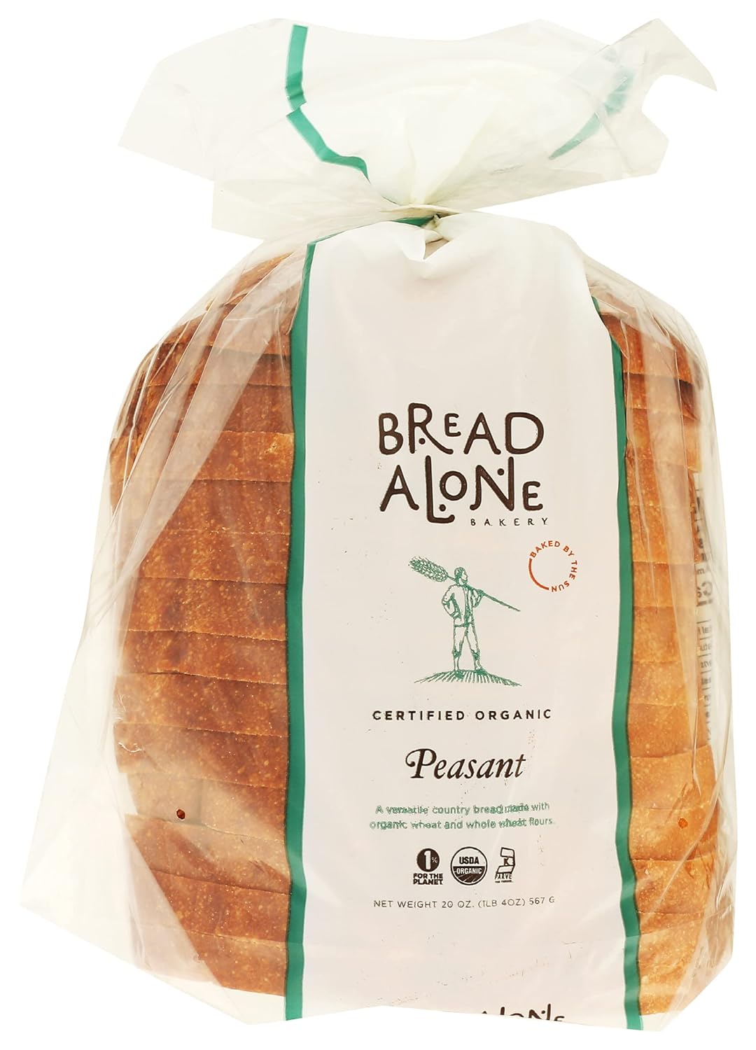 Amazon.com : Bread Alone Organic Peasant Bread, 20 OZ : Everything Else