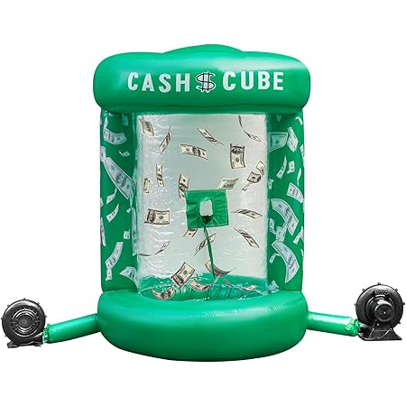 Amazon.com: Happybuy Inflatable Cash Cube with Two Blowers Inflatable ...