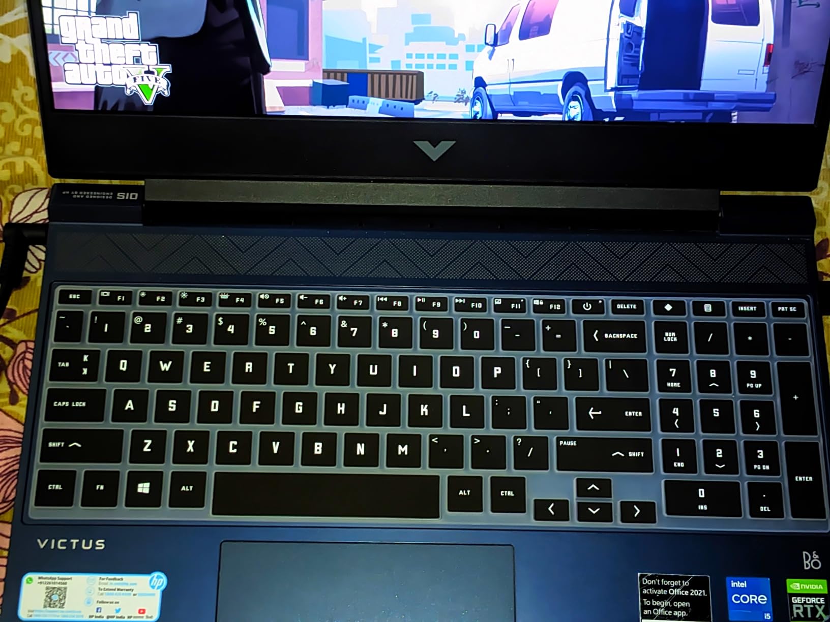 Laprite Silicone Skin Keyboard Protector Cover Compatible for HP Victus ...