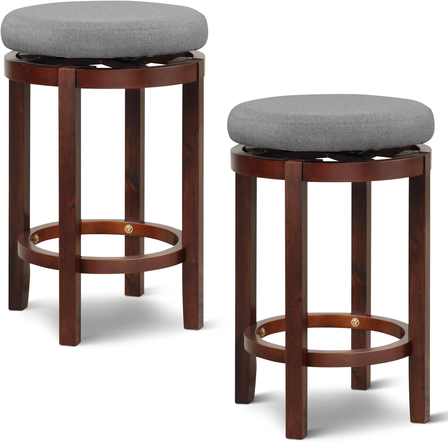 Amazon.com: Linon San Francisco Square Top Bar Stool, Caramel : Home ...