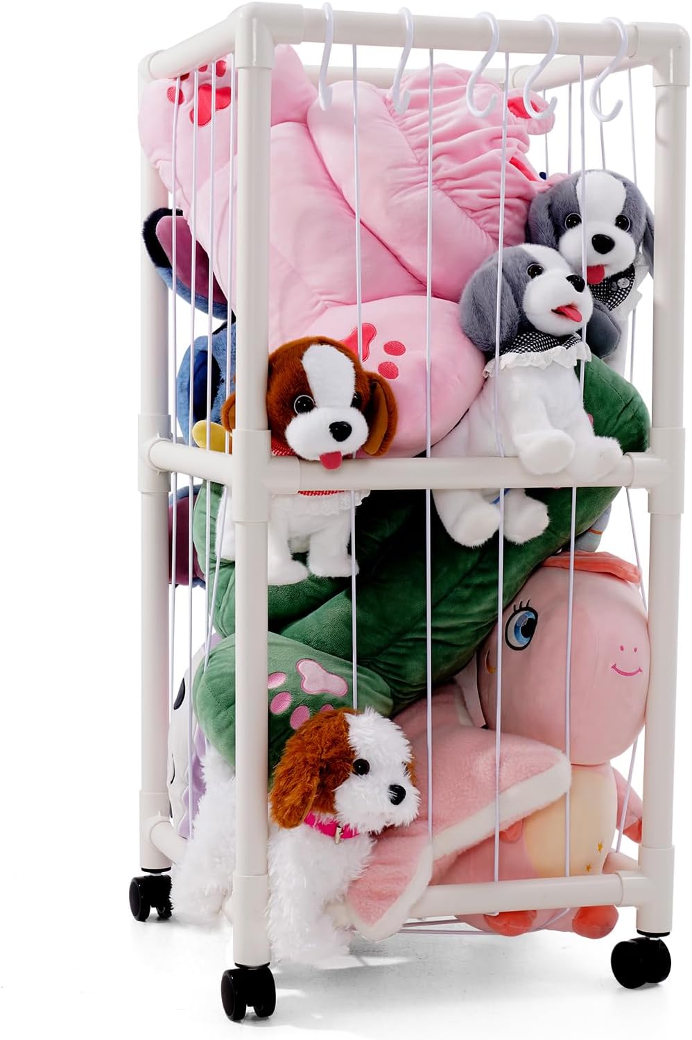 Arkyomi Stuffed Animal Storage, Stuffed Animal Zoo Storage Box with 360 ...