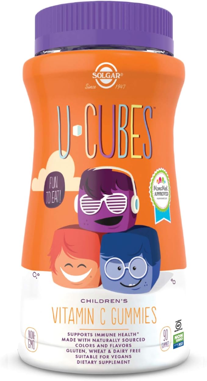 Amazon.com: Solgar U-Cubes Children's Vitamin C, 90 Gummies - Includes ...