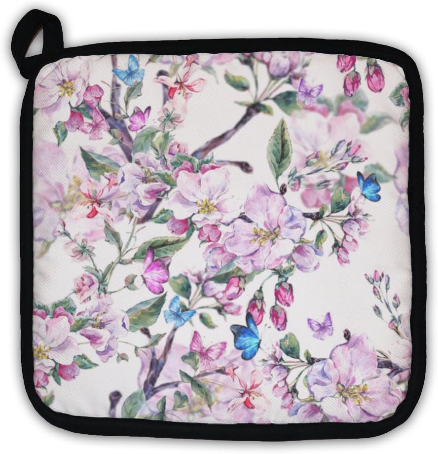 Amazon.com: Gear New Watercolor Spring with Pink Flowers Blooming Pot ...