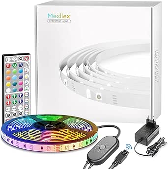 Mexllex 5m LED Strip Lights : Amazon.co.uk: Lighting