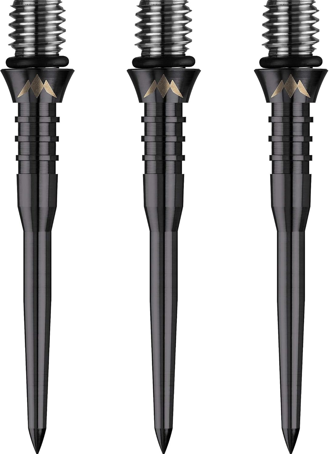 Mission Titan Pro Titanium Conversion Dart Points - Soft to Steel (Black - Grooved, 30mm ...