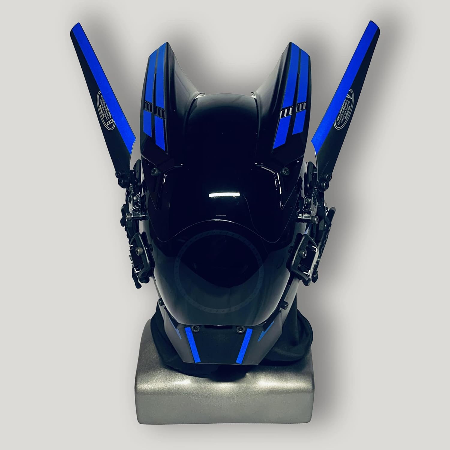Amazon.com: YYINYUAN Techwear Mask Punk Cosplay, Blue Mecha Black ...
