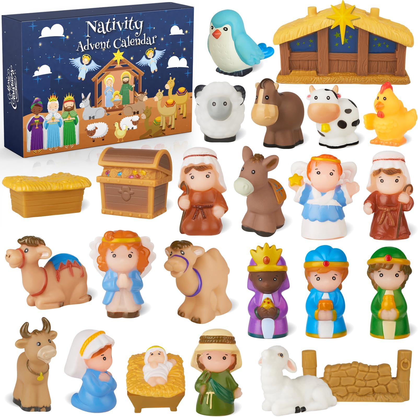 Amazon.com: Nativity Advent Calendar 2023 Kids, Christmas Story ...