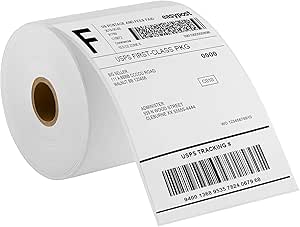 Amazon.com : MaxGear 4" x 6" Direct Thermal Labels, 250 Labels/1 Rolls ...