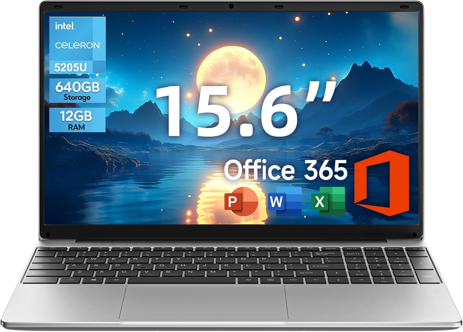 Amazon.com: jumper Laptop, 12GB RAM 640GB ROM, Office 365-1 Year 5205U ...