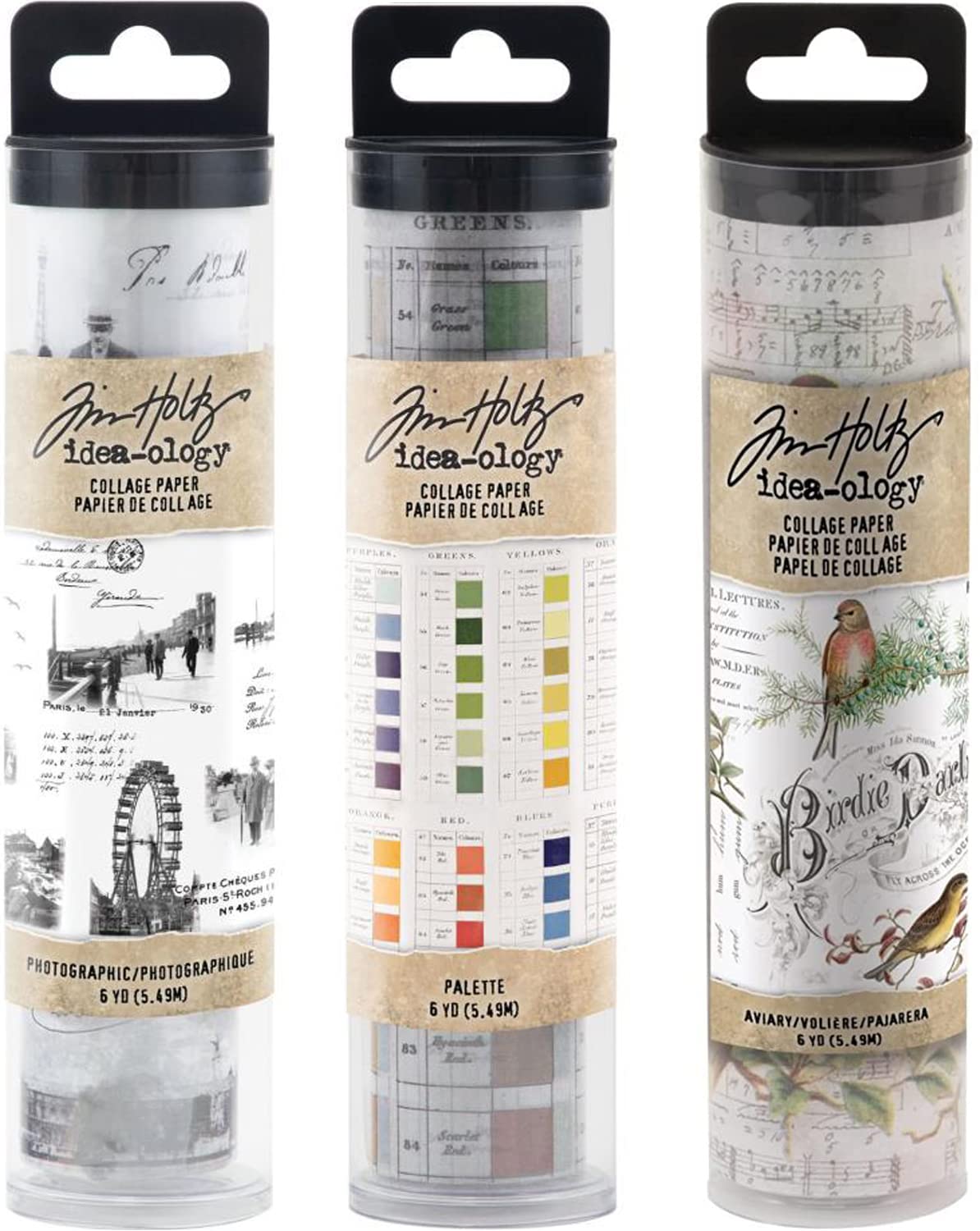 Snapklik.com : Tim Holtz Idea-ology Collage Paper Rolls - Photographic