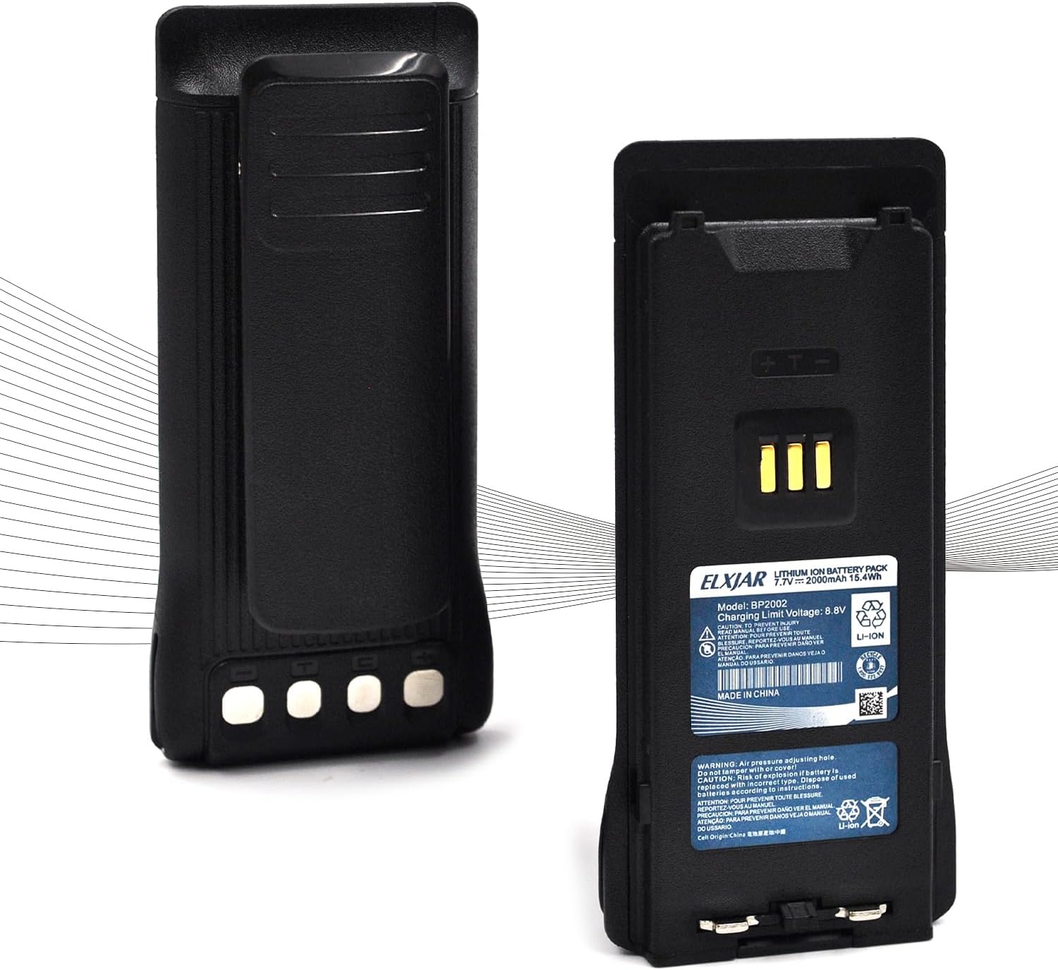 Amazon.com: hflexgrad (2-Pack) 7.4V 2200mAh DM-1 Li-ion Battery ...