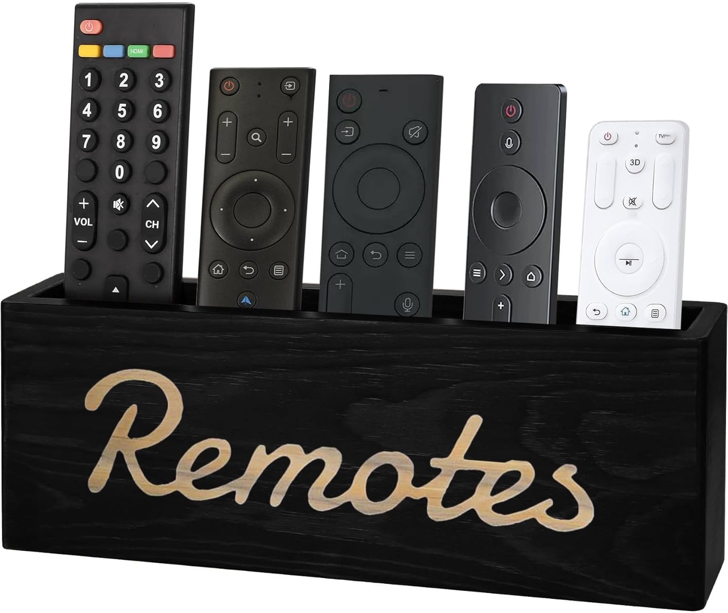 Amazon.com: Remote Control Holder Wall Mount, TV Remote Holder Wooden ...