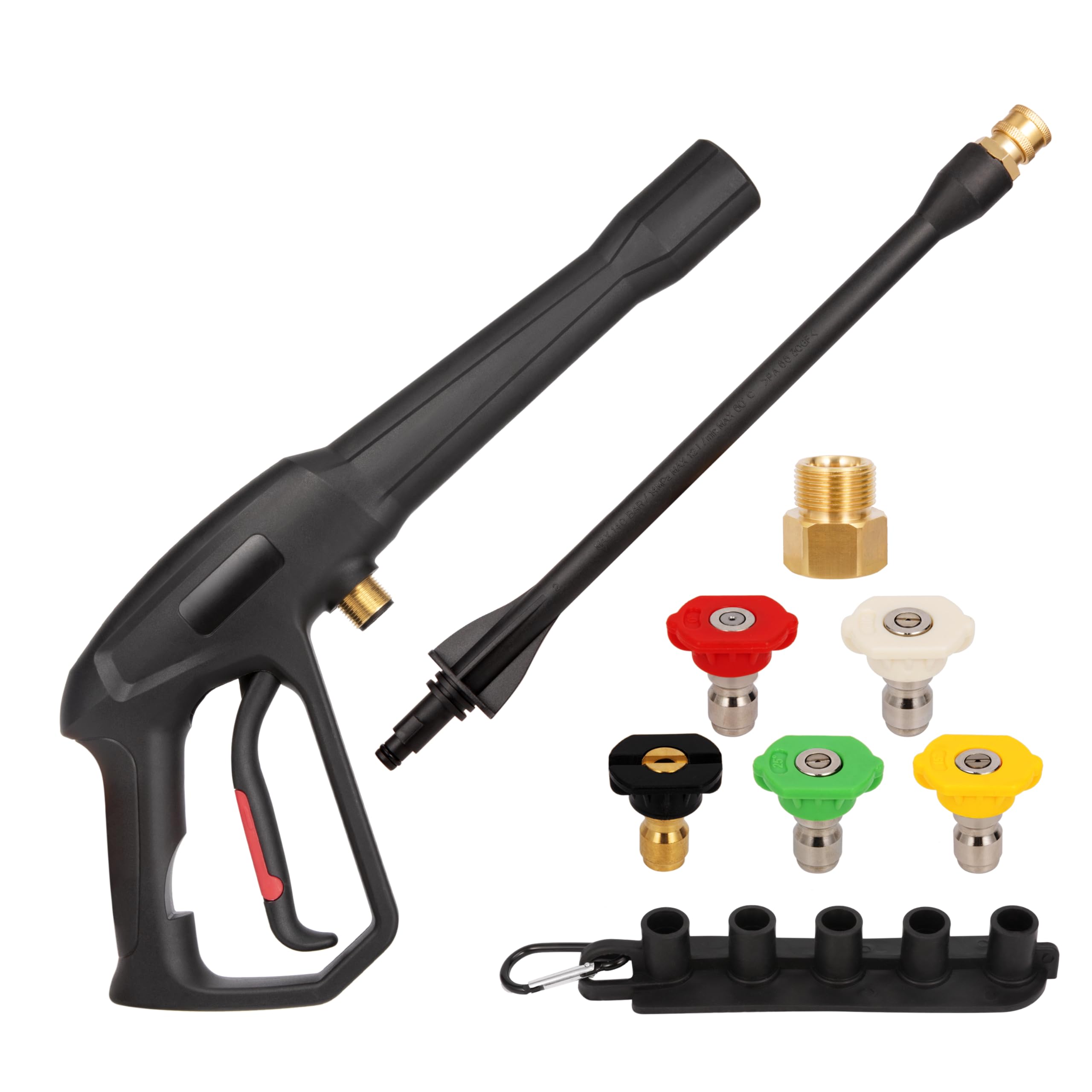 Amazon.com: High Pressure Washer Spray Gun kit with Jet Wand and 5 ...