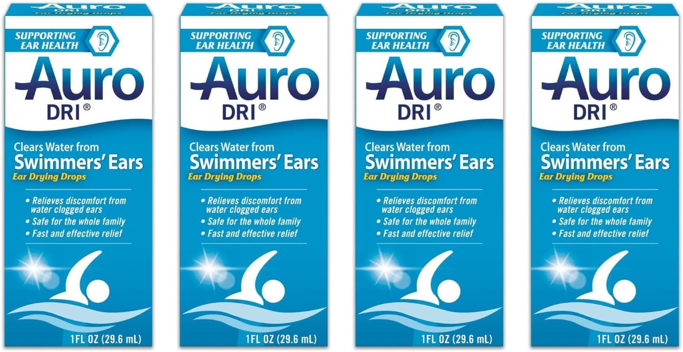 Amazon.com: Auro-Dri Ear Water-Drying Aid 1 FL OZ (Pack of 4) : Health ...