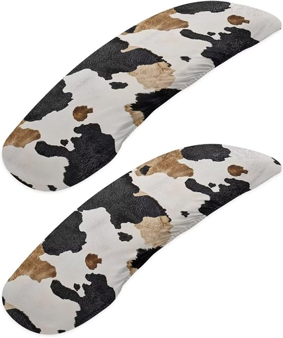 Amazon.com: Cxdvotvy Cow Print 2 Pcs Office Chair Armrest Covers Soft ...