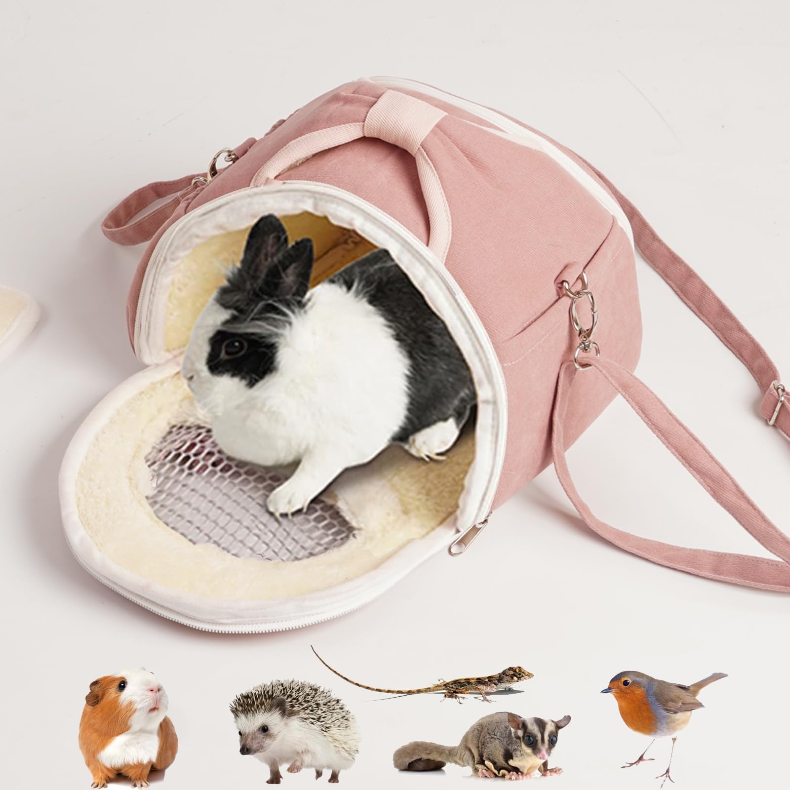 Amazon.com : gofidin Hamster Travel Carrier Bag Round Crossbody Bag ...