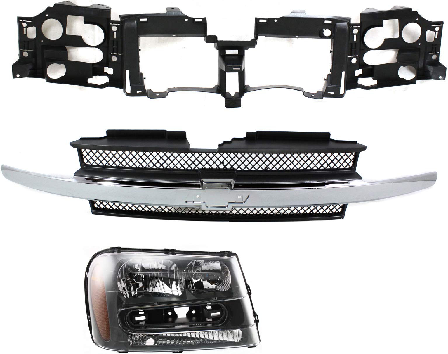 Amazon.com: Evan Fischer Passenger Side Headlight Kit for Chevrolet ...